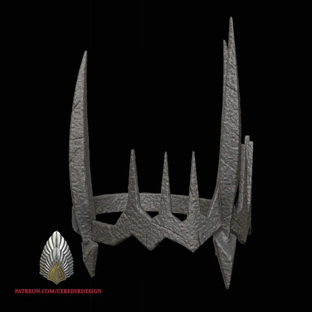 Crown for your Sauron Costume | Raw DIY Kit | Wearable Accessory – 3D Cauldron