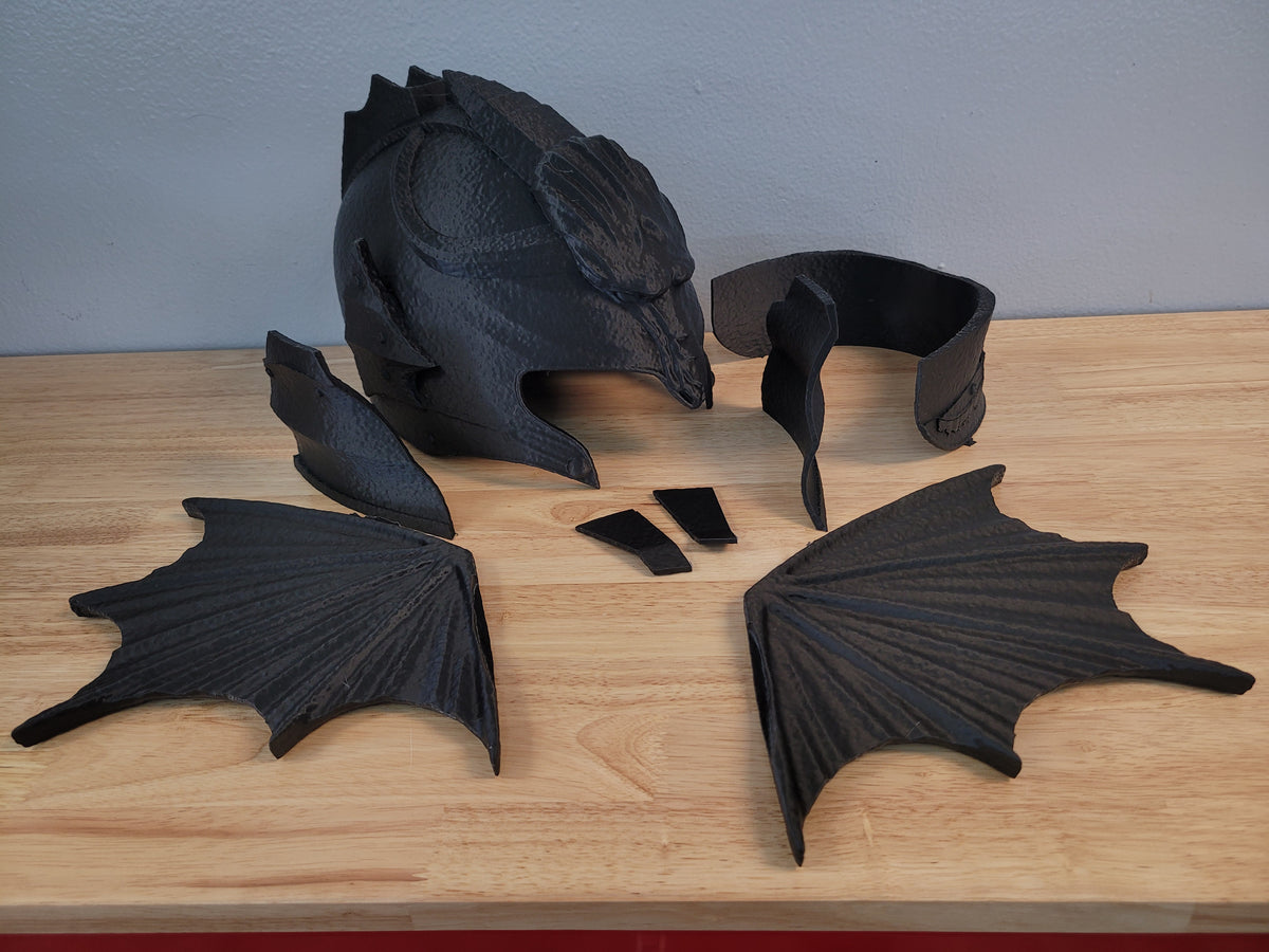 Daemon Targaryan Helmet | Raw DIY Helmet Accessory | Scaled to Fit – 3D ...