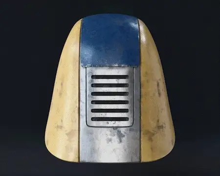 Raw DIY Helmet Accessory for Coruscant Security Force Scaled to Fit ...