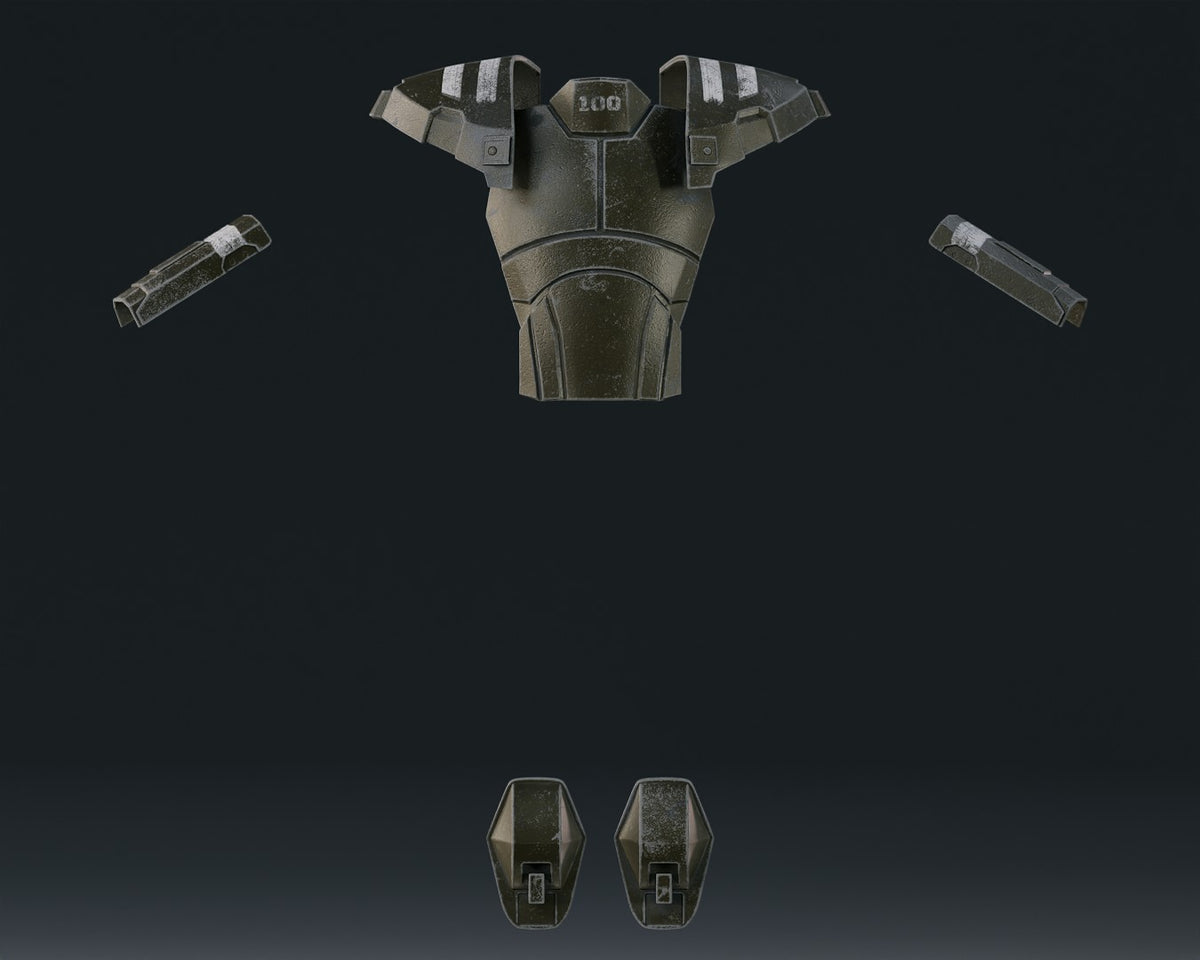 Armor and Helmet for NCR Ranger Costumes | Raw DIY Parts Kit – 3D Cauldron