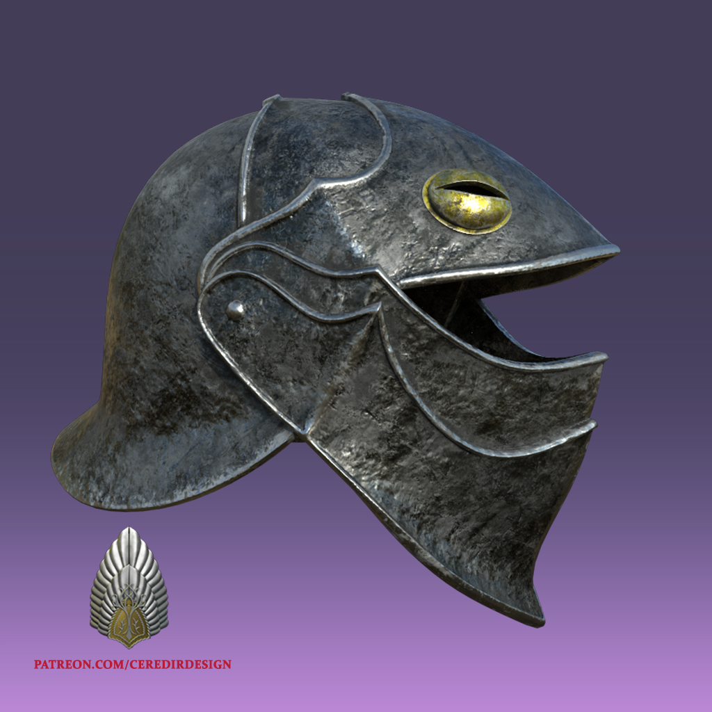 Raw DIY Helmet Accessory for Orc Crow Costumes | Scale to Fit – 3D Cauldron