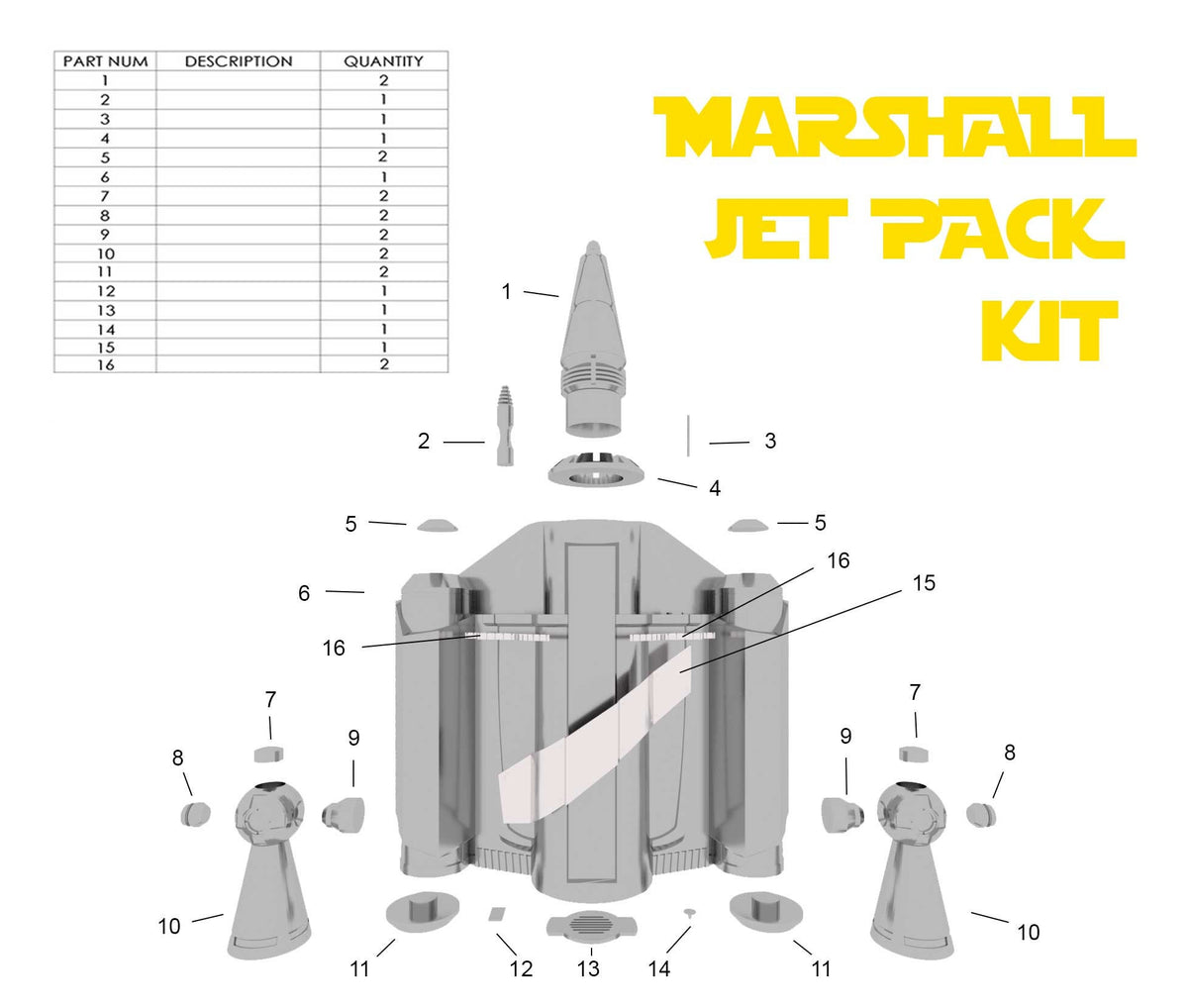 Marshall | Cobb Vanth Raw Jet Pack Kit – 3D Cauldron
