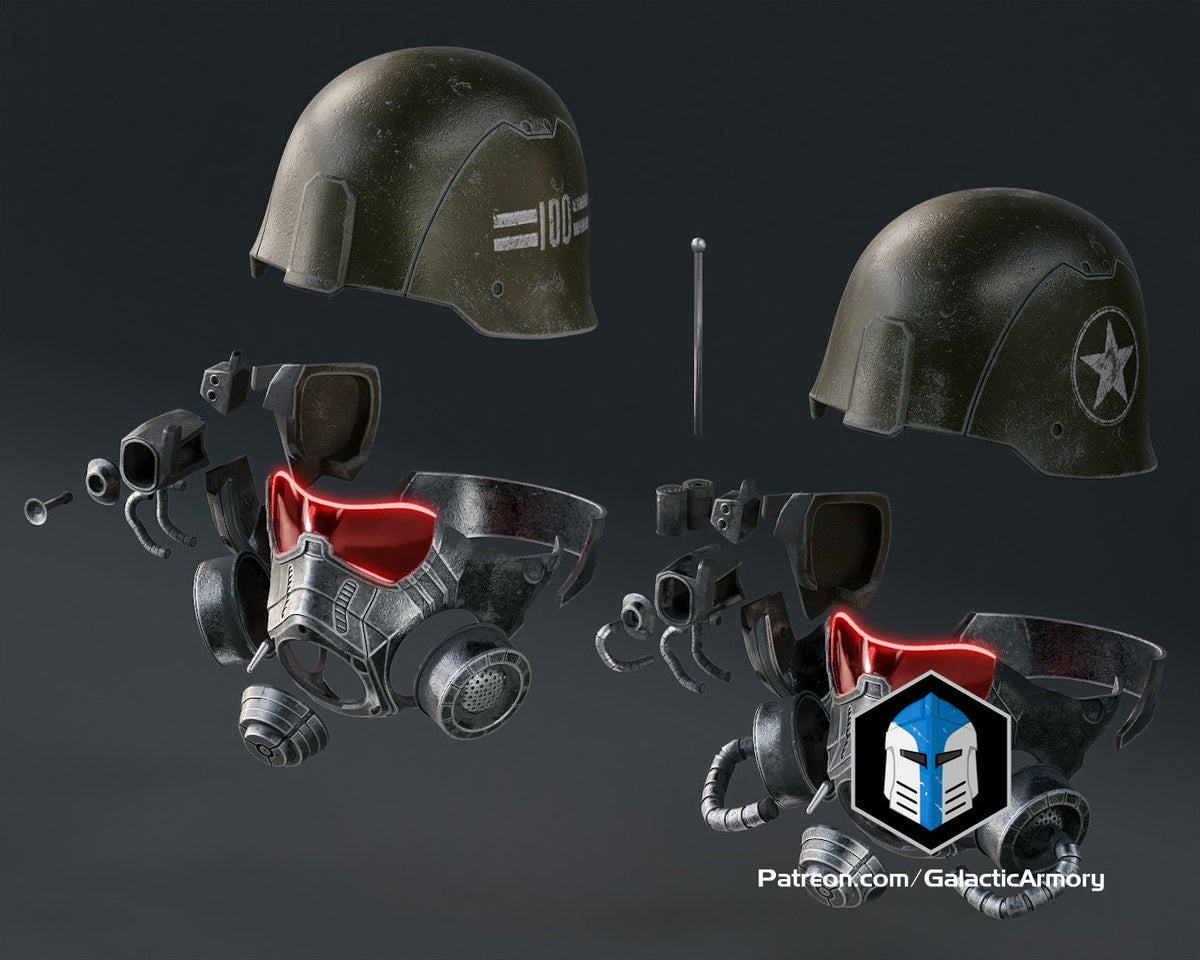Armor and Helmet for NCR Ranger Costumes | Raw DIY Parts Kit – 3D Cauldron
